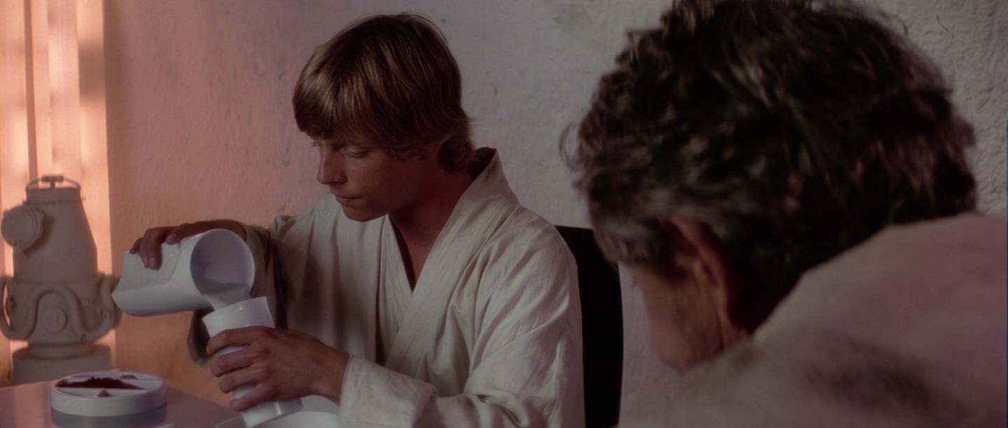 luke skywalker pouring blue milk – Living History in the Star Wars Galaxy